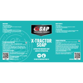 Safety Label X-Tractor Soap - GAP Professional Products